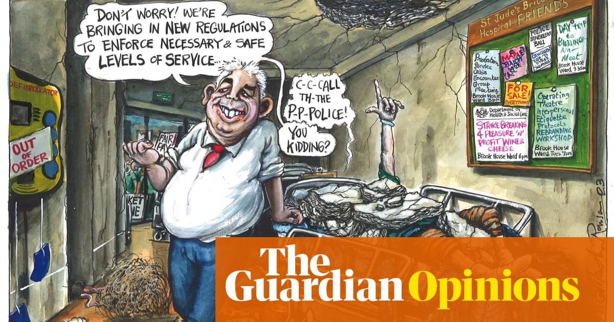 Martin Rowson on problems facing the NHS and the Metropolitan polic...