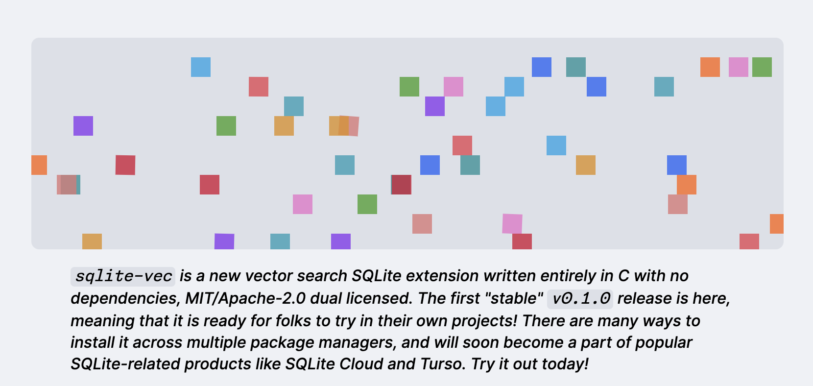 sqlite-vec v0.1.0 Released: Portable Vector Database Extension for ...