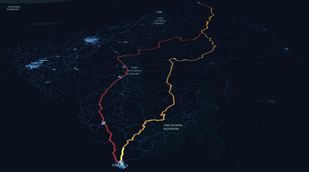 Dijkstras Algorithm Weighted By Travel Time In Osm Networks 4428